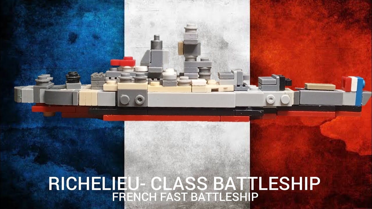 LEGO French Battleship Richelieu Tutorial MOC - YouTube