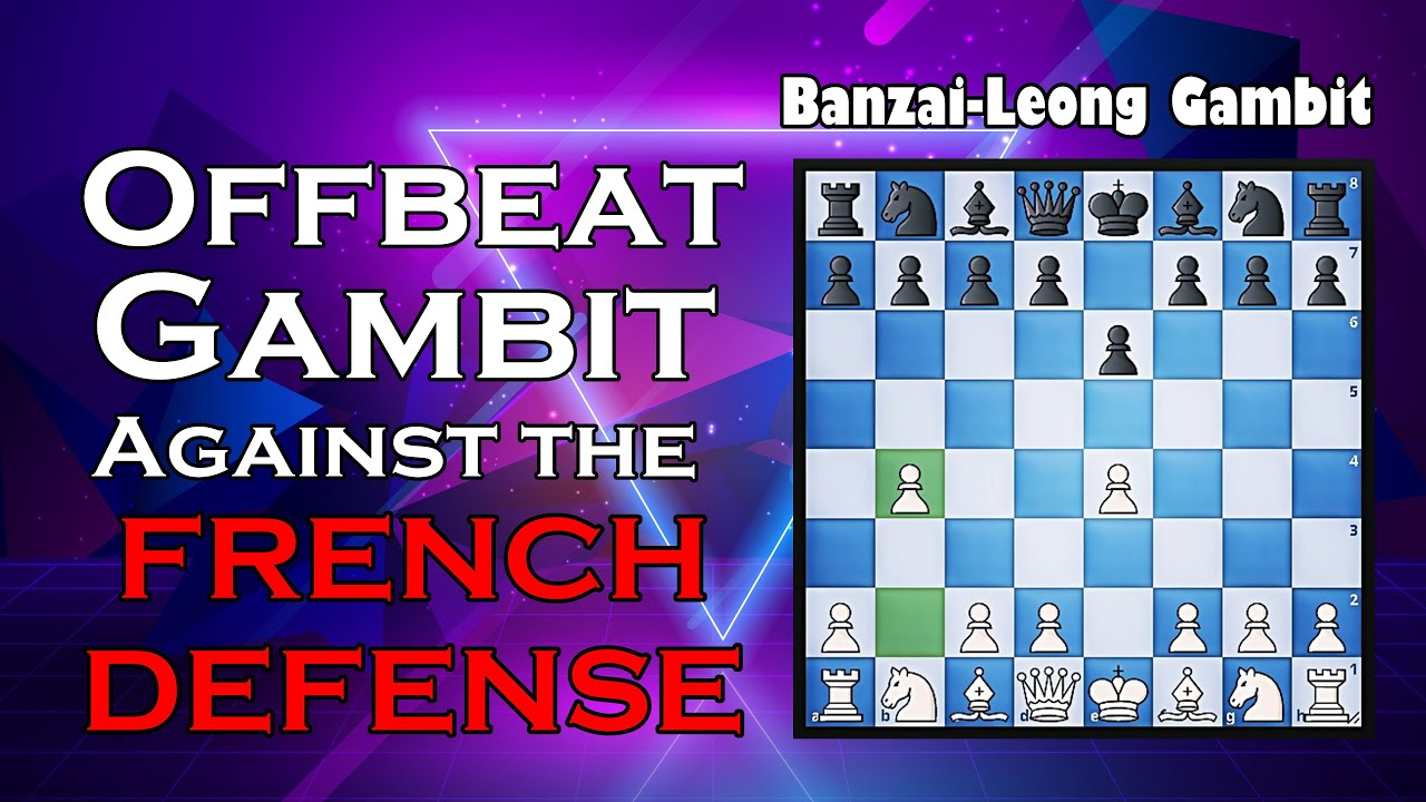 Banzai Leong Gambit, Unknown Gambit vs French Defense. II Gambit ...