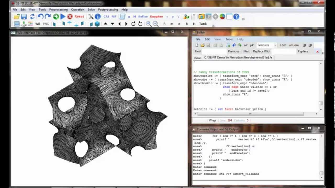 Adjoint Minimal Surfaces - Part II - SE-FIT/Surface Evolver - YouTube