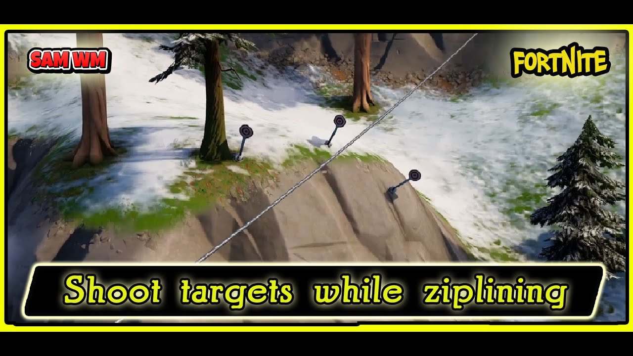 Shoot Targets While Ziplining Fortnite Week 2 Quests Youtube