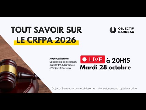CRFPA : Tout savoir sur le CRFPA 2026 - YouTube