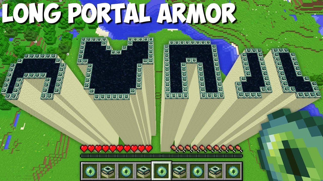 What if YOU BUILD LONG END PORTAL IN THE FORM OF ARMOR in Minecraft ...