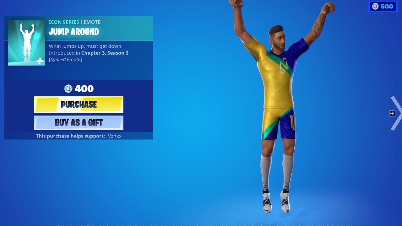 Fortnite Item Shop... Jump Around Icon Emote! (August 26) - YouTube