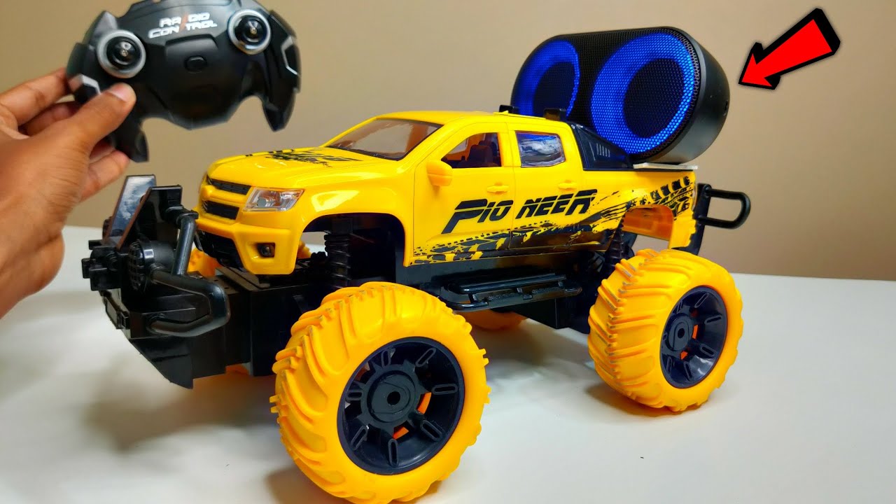 RC Bigfoot DJ Car Vs RC 6X6 Rocket Booster Car Unboxing – Chatpat toy ...