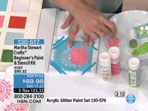 Martha Stewart Crafts Beginner's Paint and Stencil Kit - YouTube