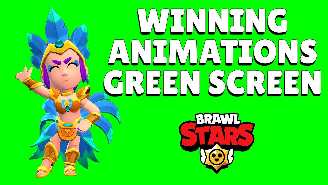 Brawl Stars All Winning Animations Green Screen 4K - YouTube