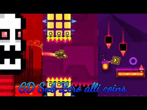 Geometry dash Sub Zero allí coins - YouTube