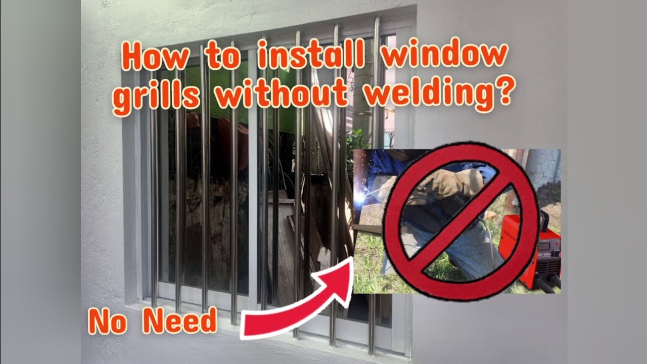 How to install window grills without welding? - YouTube