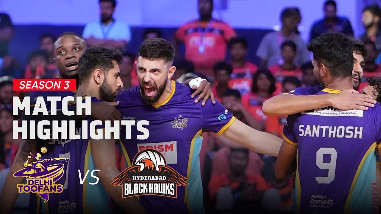 Match Highlights | Match 17 | Delhi Toofans vs Hyderabad Black Hawks ...