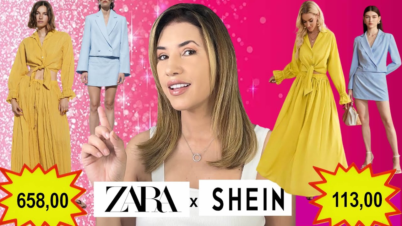 SHEIN x ZARA| Roupas da ZARA na SHEIN pela METADE do PREÇO! EPISÓDIO 74 ...