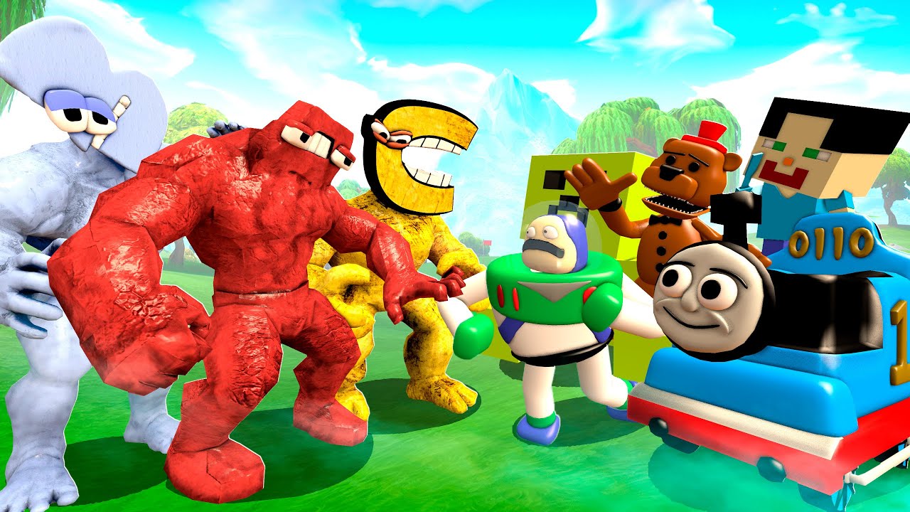 BUFF BODYBUILDER ALPHABET LORE VS 3D SANIC CLONES MEMES In Garry`s Mod ...