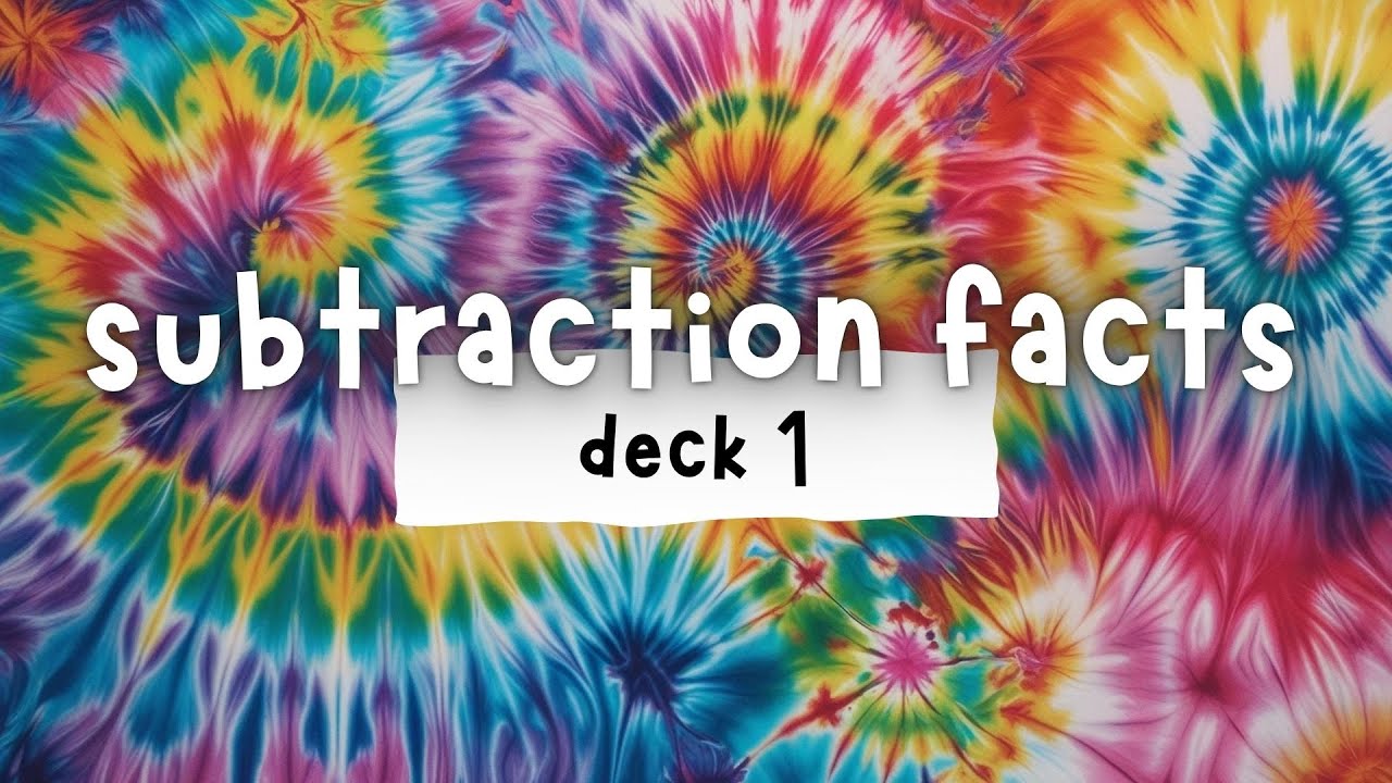 Subtraction Facts | Flashcards Deck 1 - YouTube