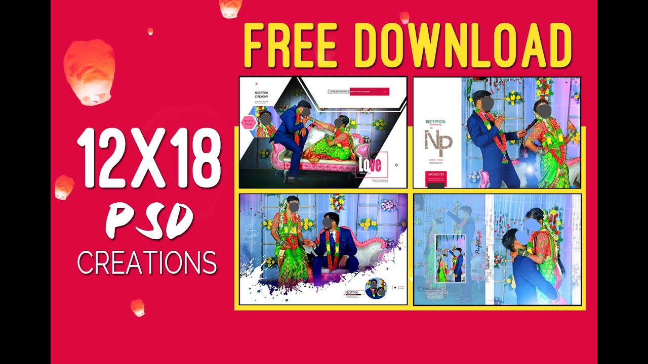 12x18 Psd Album Backgrounds Free Download | Chiru Editing - YouTube