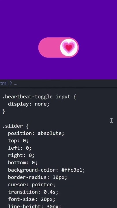 Feeling Down Code A Heart Beat Toggle Button 2024 Coding Codingbasics Css Shorts Youtube 