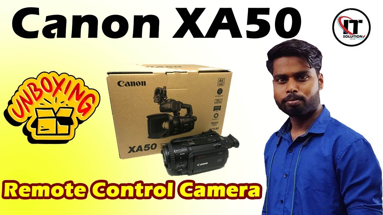 UNBOXING Canon xa50 4k Camera | Canon remote control camera Review ...