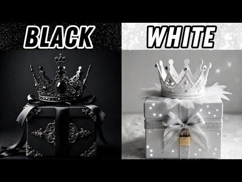 Choose your Gift 😍🤢 2 gift box challenge || Black vs White #ChooseYourGift #GiftChallenge