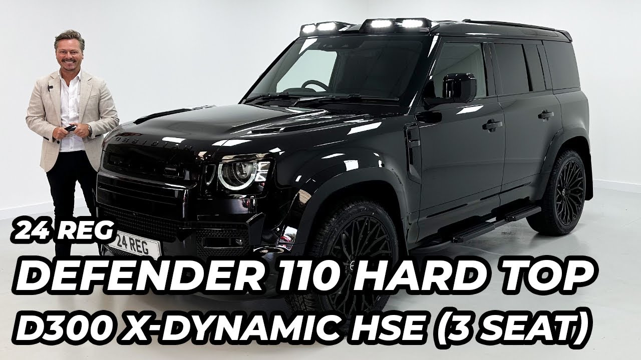 24 Reg Land Rover Defender 110 3.0 D300 X-Dynamic HSE Hard Top (3 Seat ...