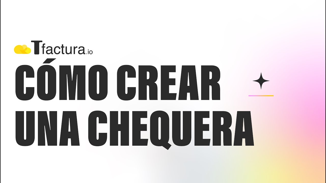 Cómo crear una chequera - YouTube