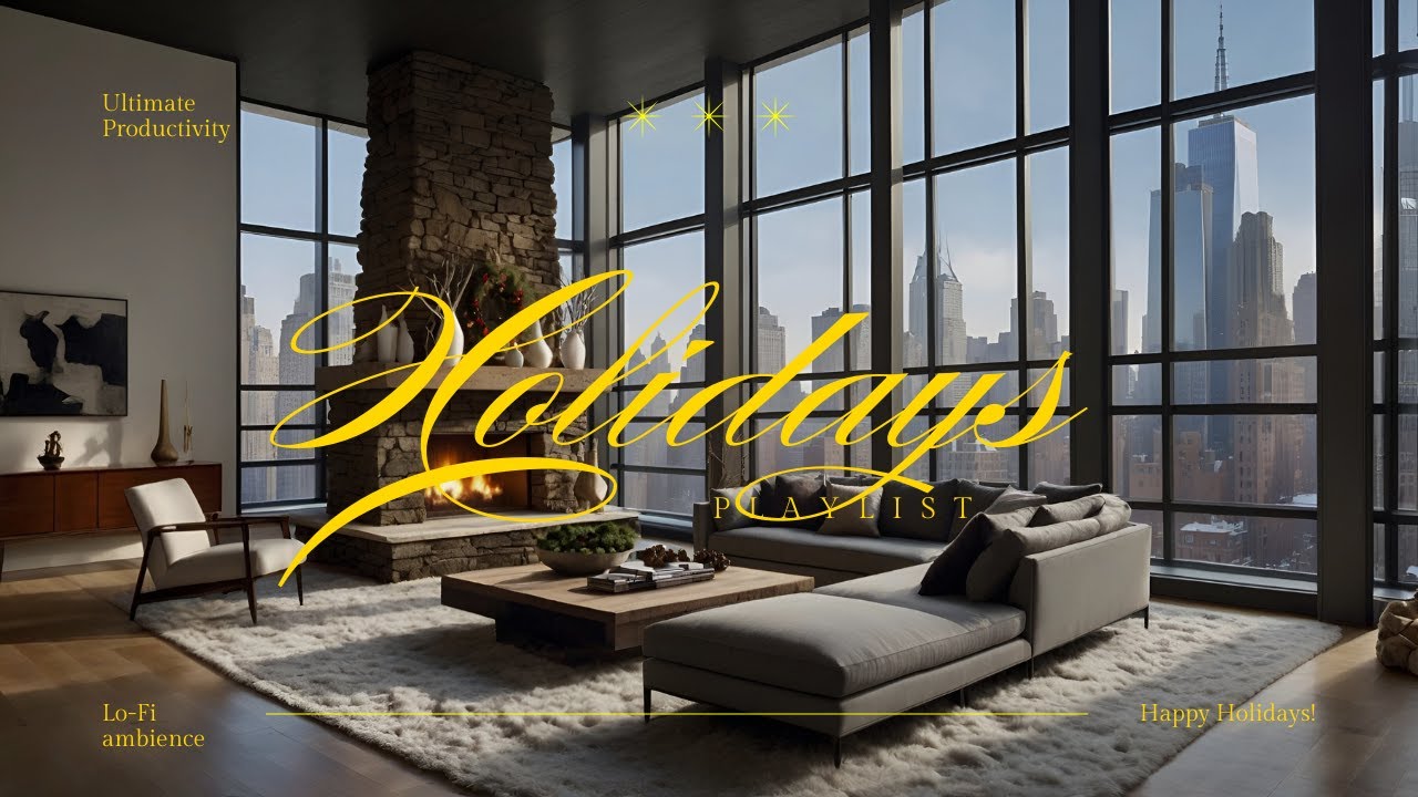 Modern Manhattan Loft with Lofi Holiday Ambience – Chill Christmas ...