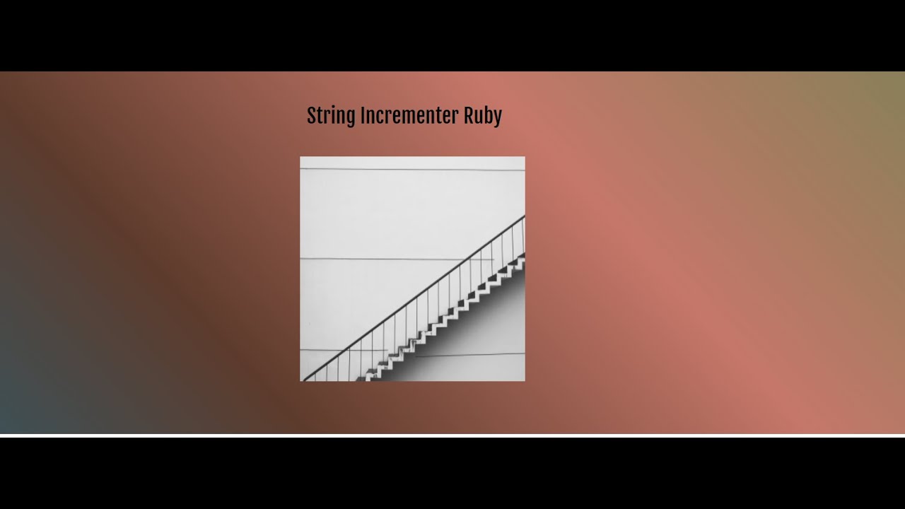 String Incrementer - YouTube