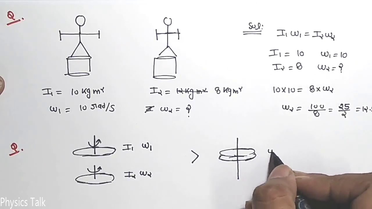 Q on Conservation of L 2 (Rotational Motion) - YouTube