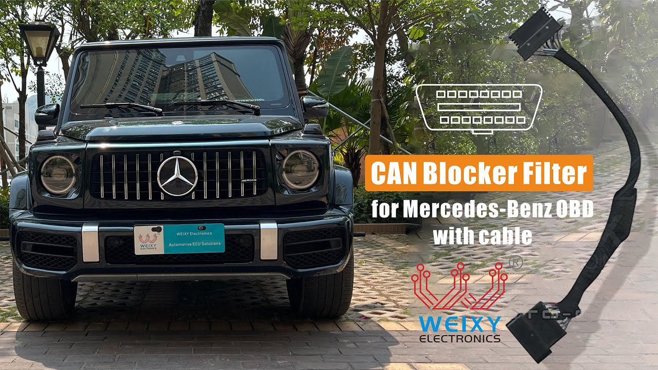 CAN Blocker Filter for Mercedes Benz OBD with cable - YouTube