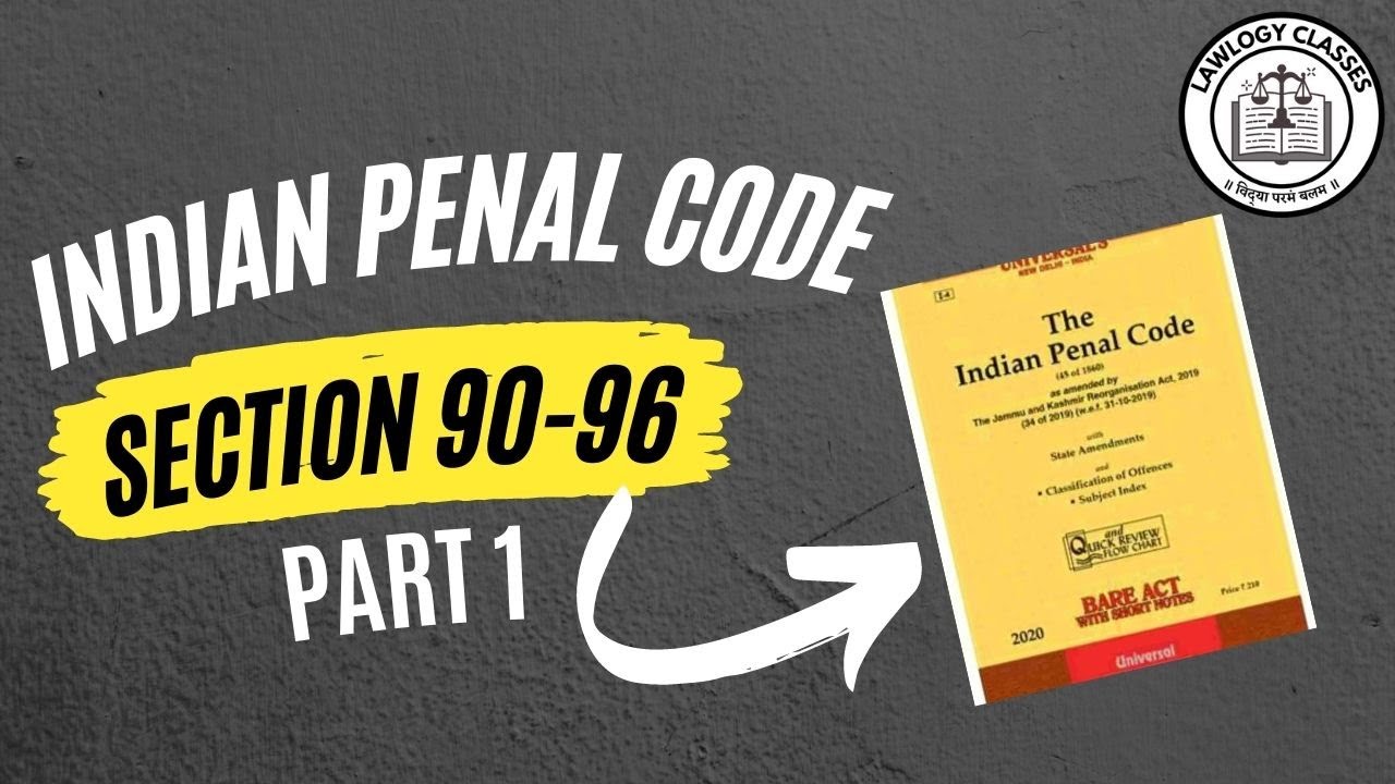 Indian Penal Code | Section 90-96 | Part-I - YouTube