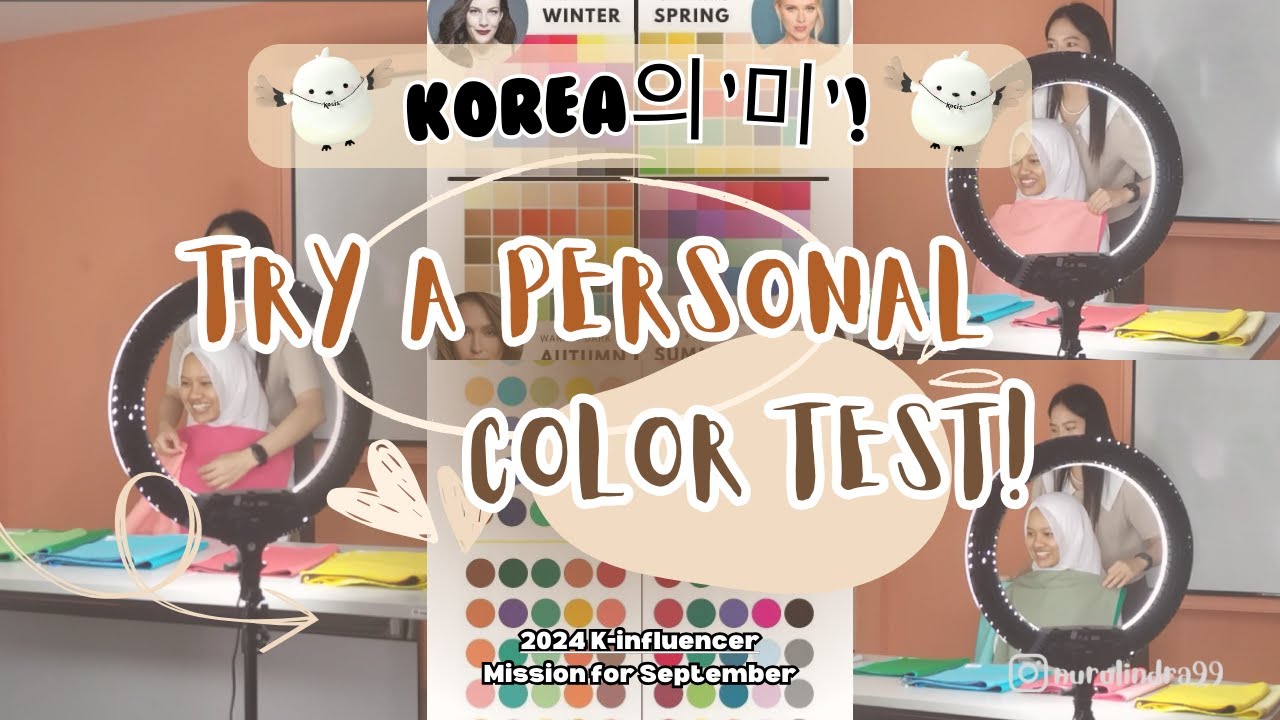 NYOBAIN PERSONAL COLOR TEST ALA KOREA😍TERNYATA GA COCOK AMA WARNA ...