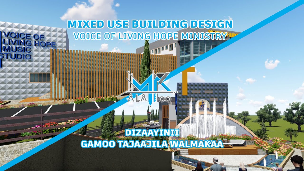 Voice of Living Hope ministry multipurpose building design - YouTube