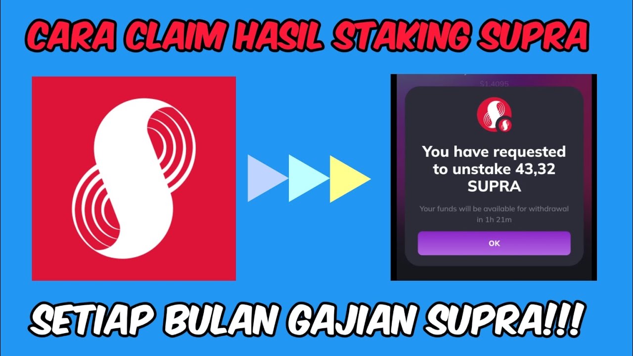 CARA CLAIM HASIL STAKING SUPRA MENGGUNAKAN STARKEY WALLET - YouTube