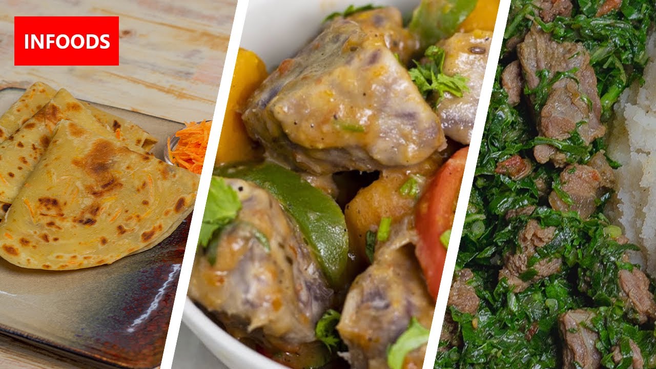 African Recipes | Carrot Chapati | Arrow Root Nduma | Beef & Sukuma ...
