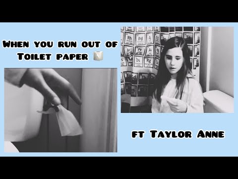 When you run out of toilet paper 😂