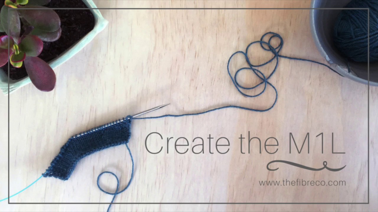How to Knit M1L - YouTube