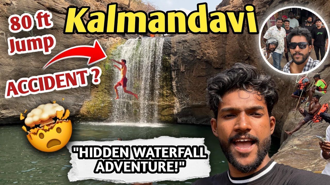 “Kalmandavi Waterfall -Dare to Jump?”🤯|”Hidden Waterfall Adventure!”# ...