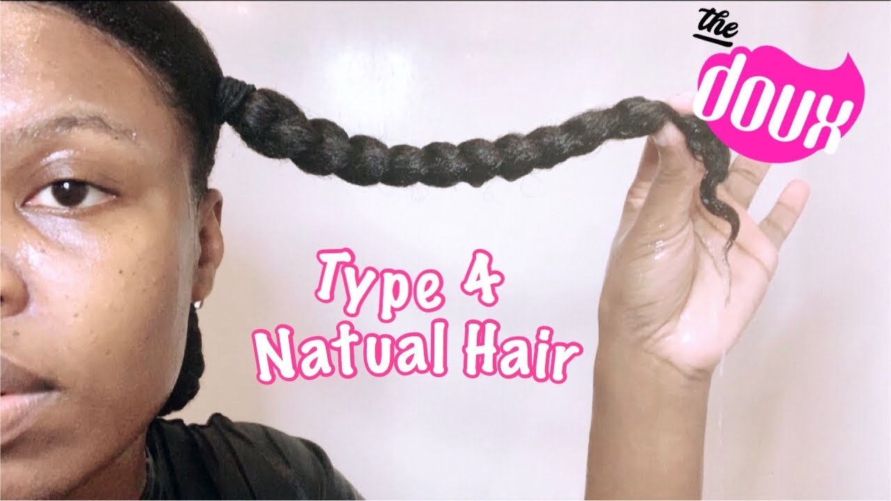 HOW TO BRAID OUT USING ONE PRODUCT | THE DOUX GOOD DAY | TYPE 4 NATURAL ...