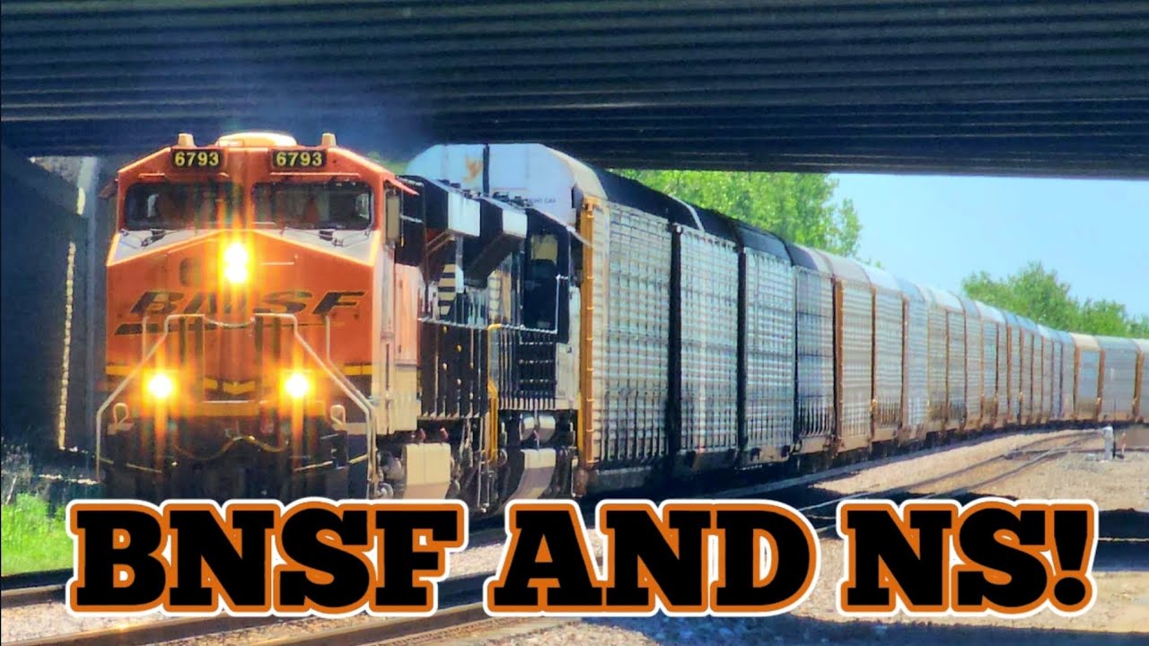 [4K] A HIGH SPEED AUTORACK WITH NS & BNSF! - YouTube