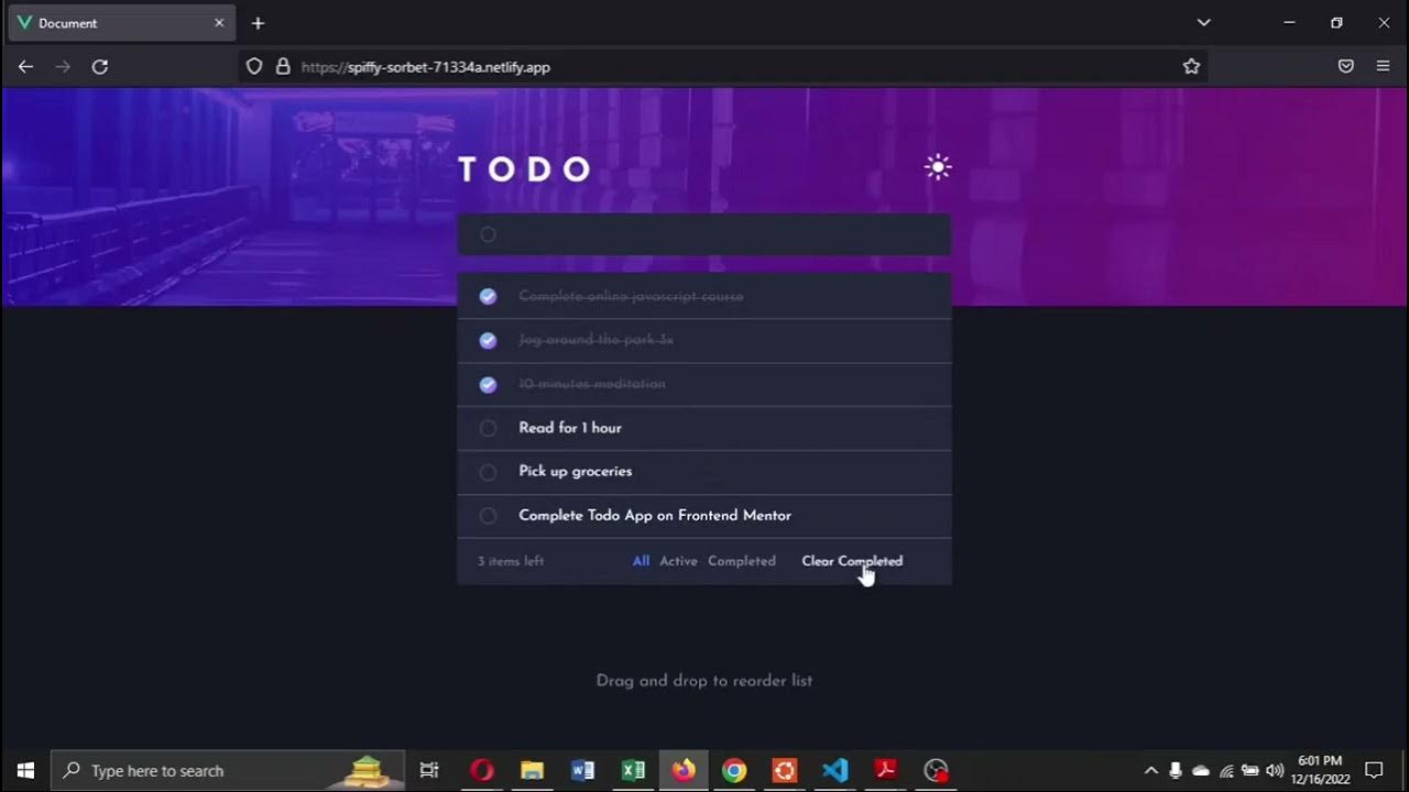 Todo App Vuejs Demo Youtube