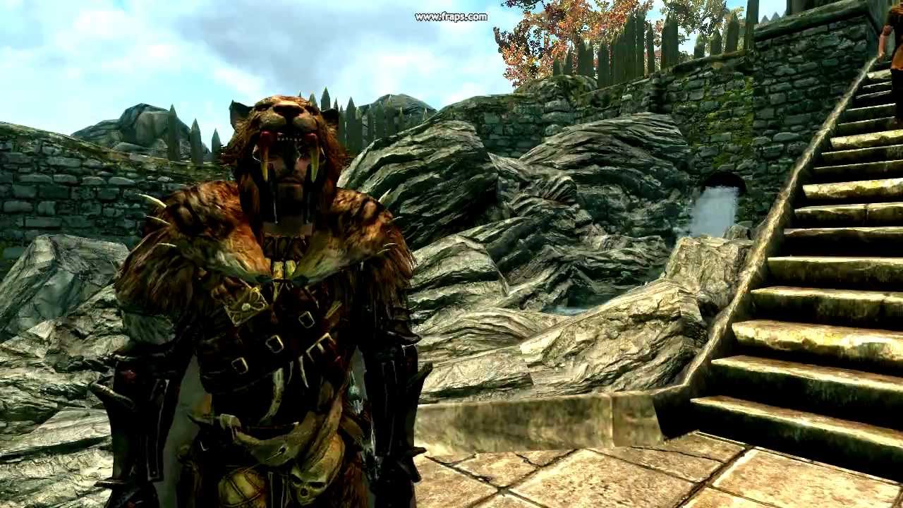 Skyrim-Showing Off The Warchief Armor - YouTube