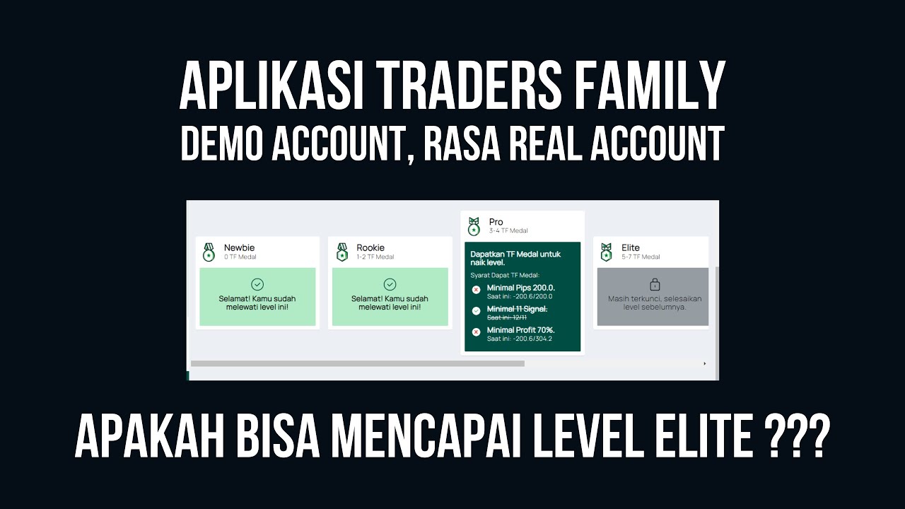 Review Akun Di Aplikasi Traders Family, Apakah Bisa Mencapai Level Elite ?? - YouTube