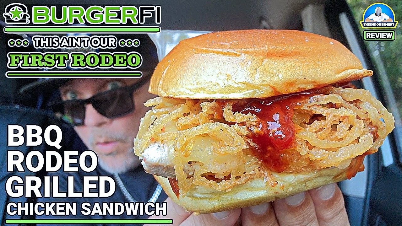 BurgerFi® BBQ Rodeo Grilled Chicken Sandwich Review! 🐔 | Top 5 Chicken ...