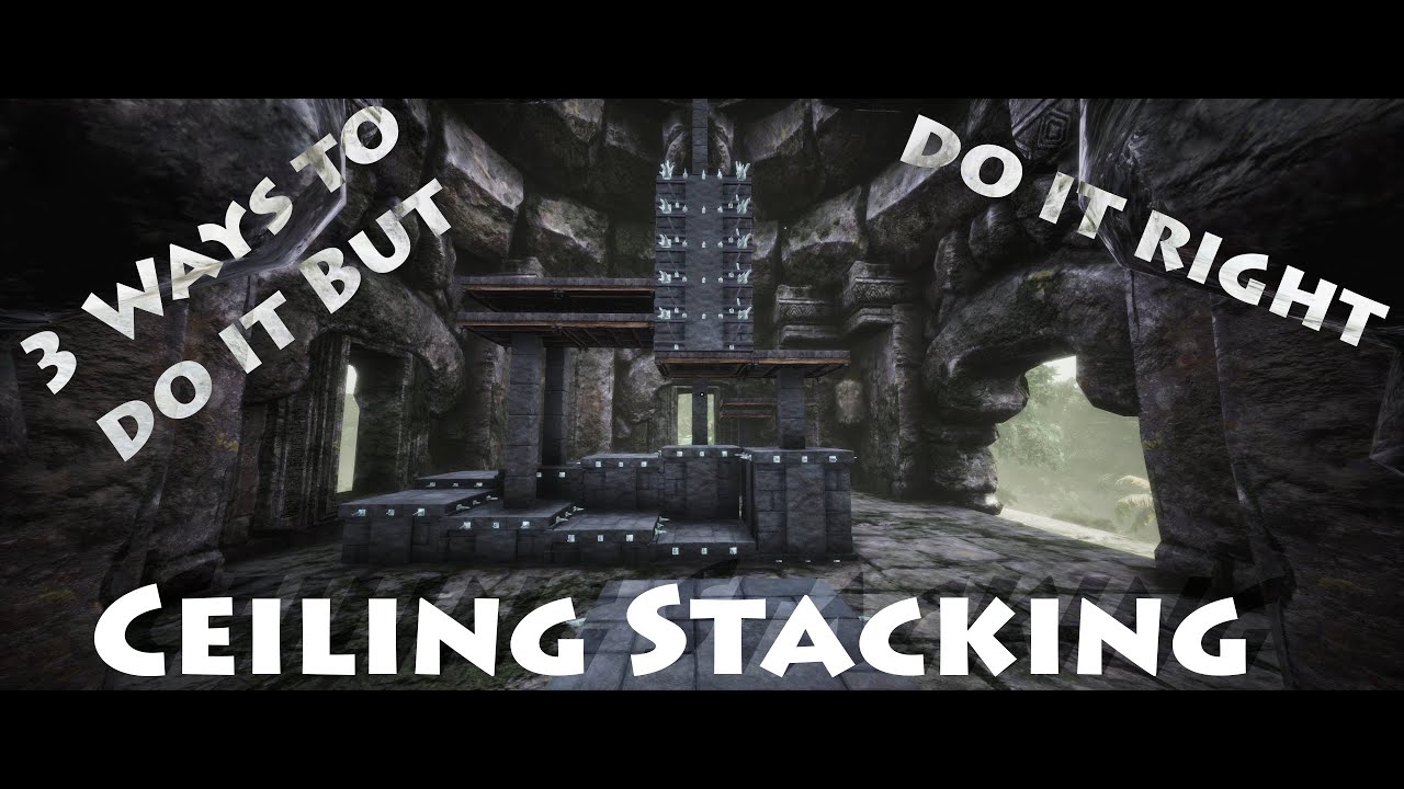 Ceiling Stacking Tutorial Best Way To Do It - YouTube