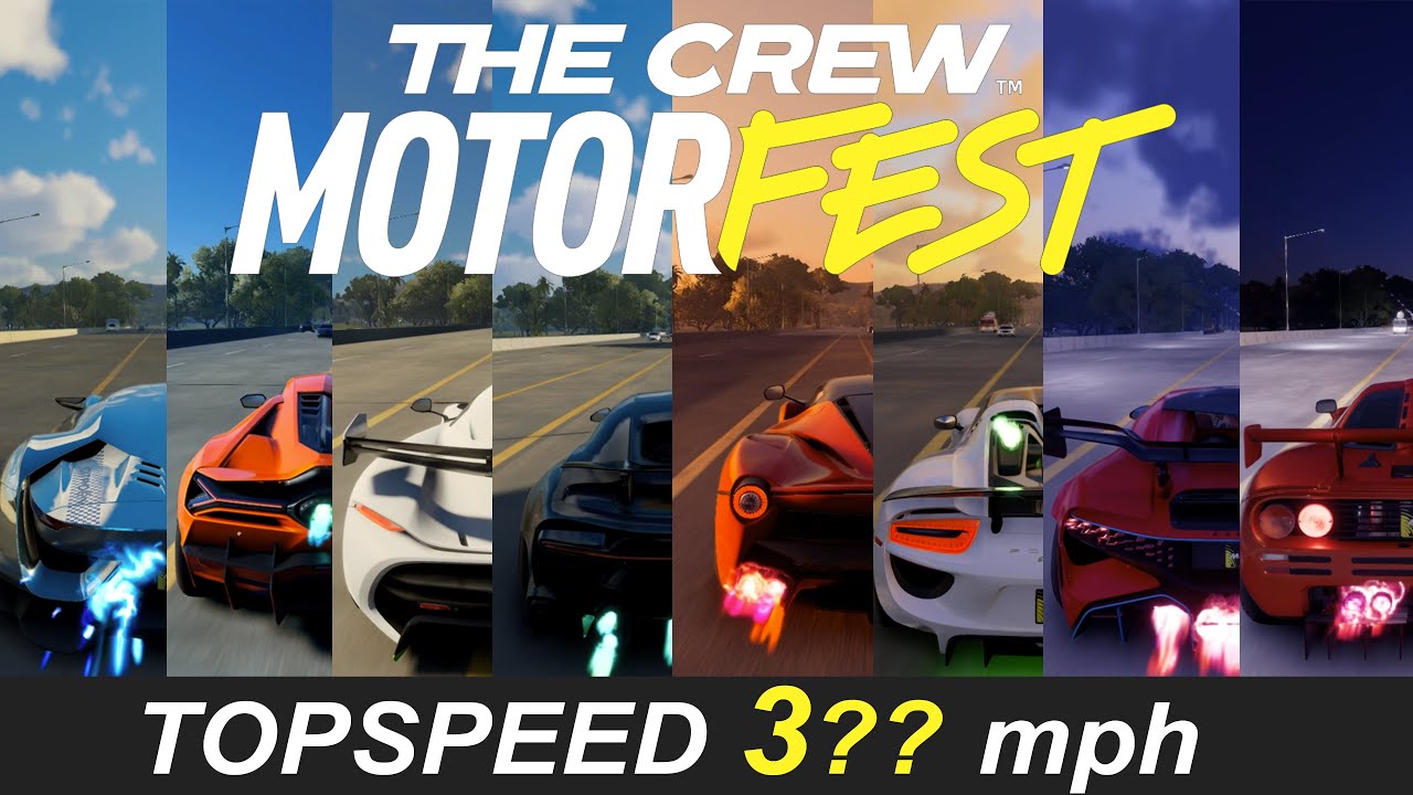 THE CREW MOTORFEST - TOP SPEED TEST (HYPERCAR EDITION) - YouTube
