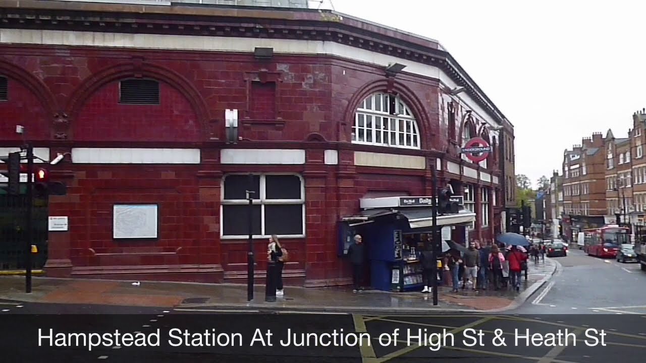 Northern Line London Underground Tube Walk/Ride Euston Platform 3 to ...