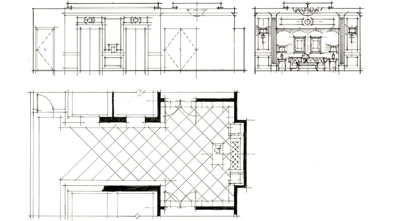 Design Sketch, Elevator Lobby, 3 Plan Elevation: Ink, 240215 - YouTube