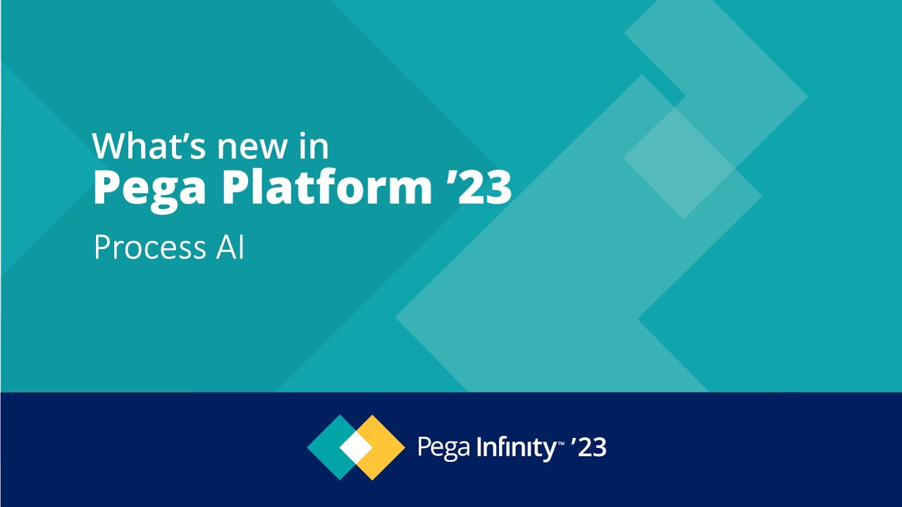 Pega Infinity '23 Update: What's New in Process AI - YouTube