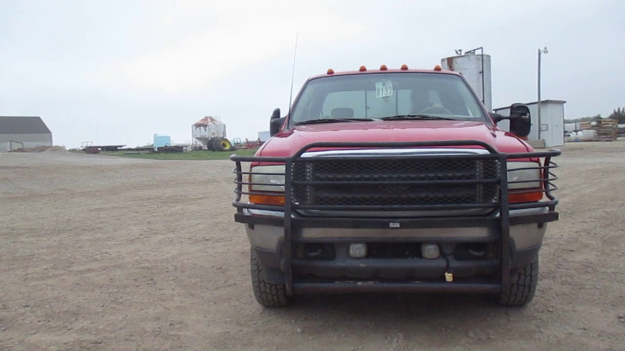 2001 Ford F250 Superduty 4x4 Diesel Lariat Cab and Chassis - YouTube