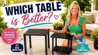 🏡 Best Outdoor Side Table? Metal vs Bamboo Comparison Review!