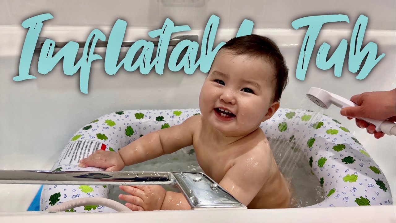 Inflatable Toddler Bathtub - YouTube