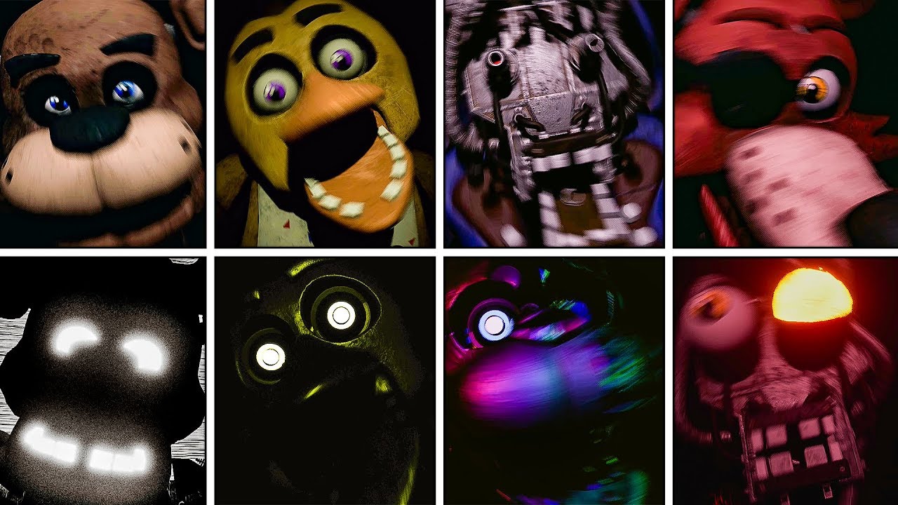 Five Nights at Freddy's VR Help Wanted All Jumpscares (Parts and ...