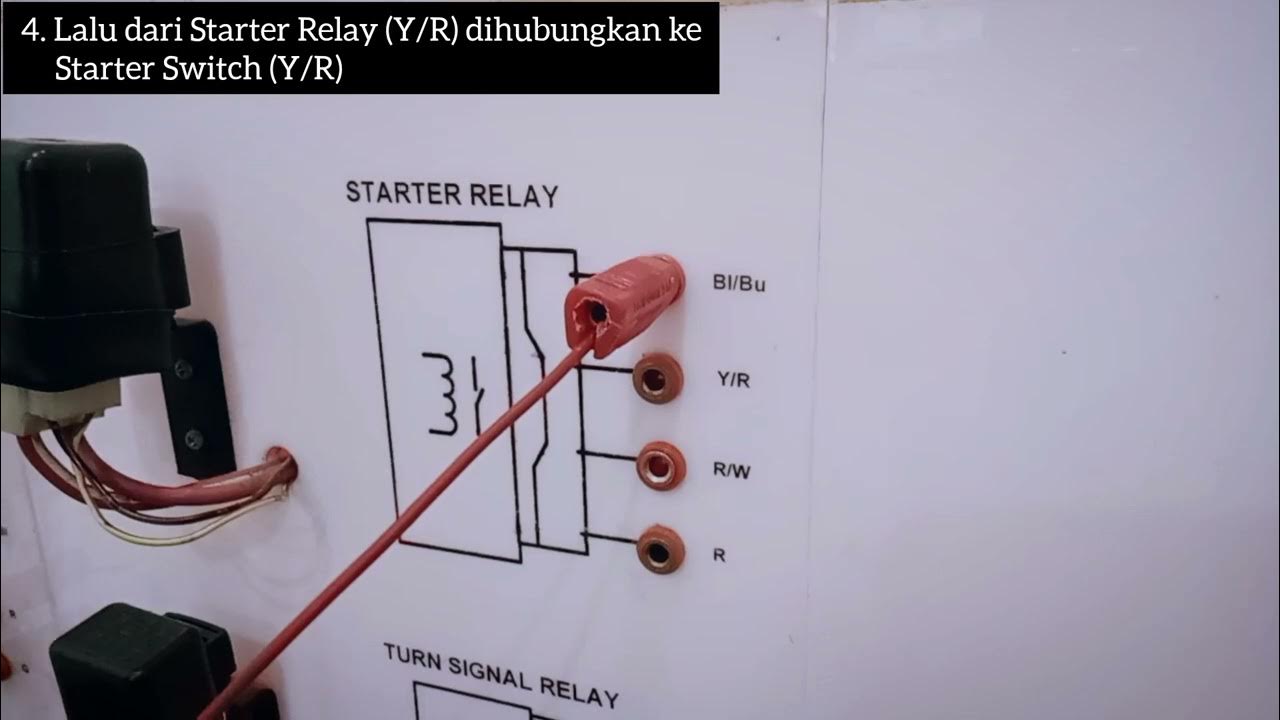 Rangkaian Kelistrikan Sistem Starter pada Sepeda Motor di Trainer ...